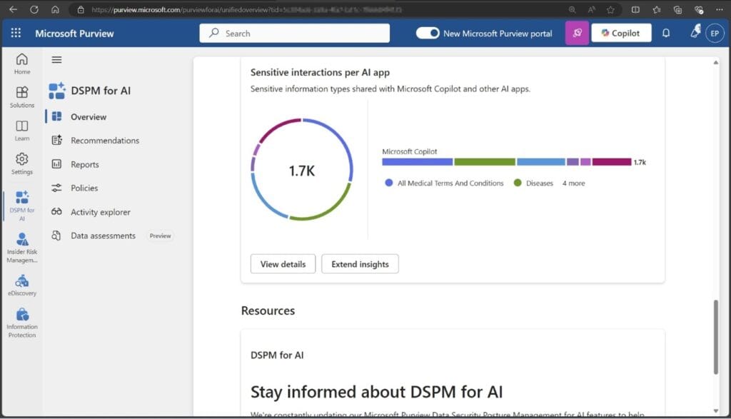 Microsoft Purview's Data Security Posture Management for AI